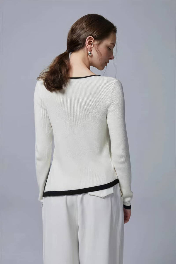 Minimalist Round Neck Wool Sweater – YonPop