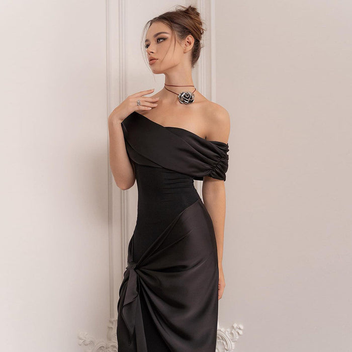 Black Ribbon Dress